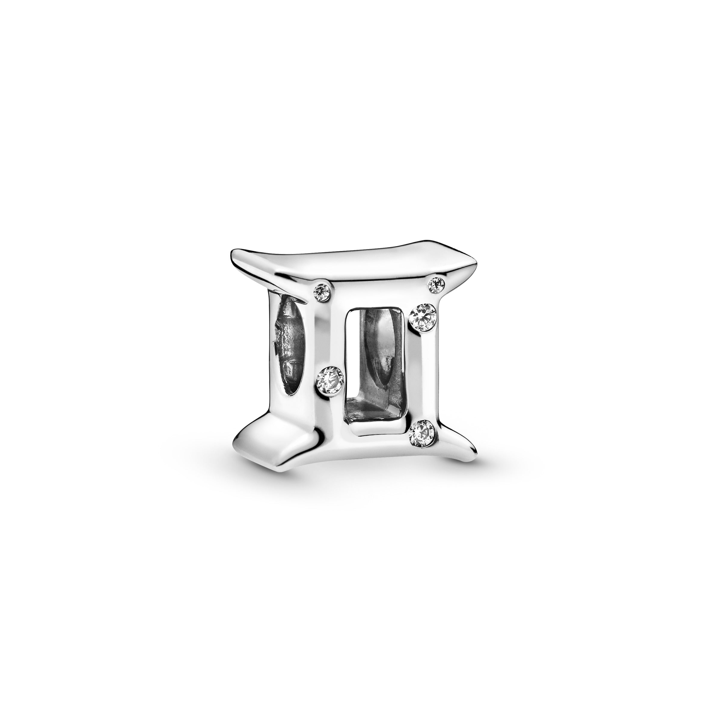 Gemini Sterling Silver Charm With Clear Cubic Zirconia – Pandora Egypt